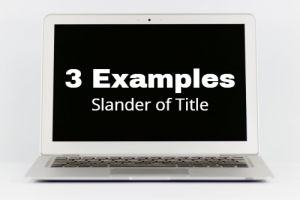 What is a Slander of Title Claim? – Minc Law